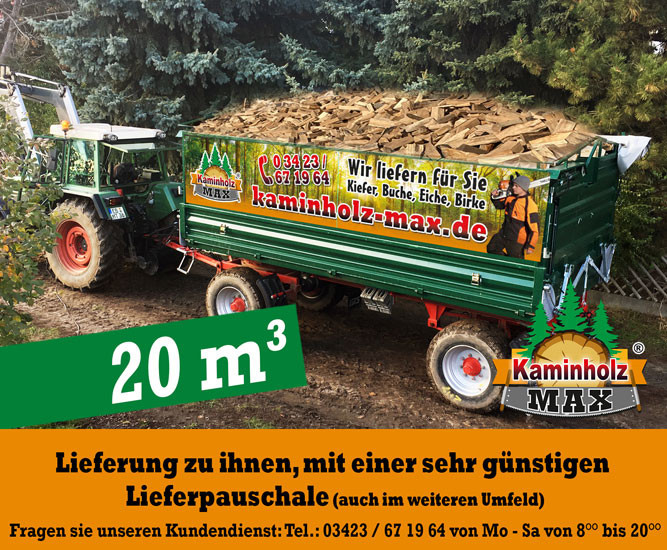 Kaminholz Max®1a Brennholz aus der Heimat - für die Heimat