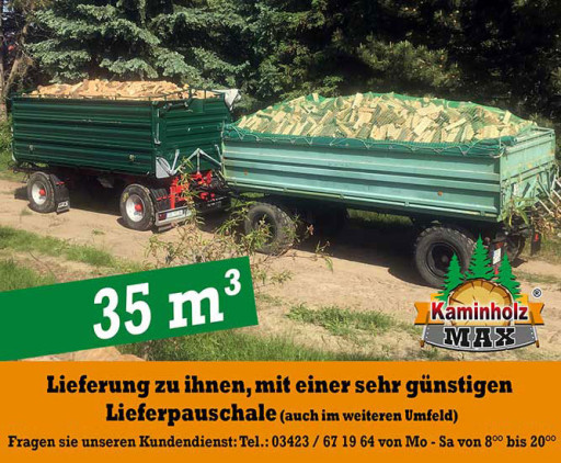 Kaminholz Max®1a Brennholz aus der Heimat - für die Heimat