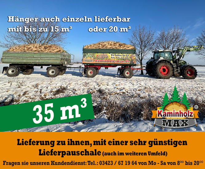 Kaminholz Max®1a Brennholz aus der Heimat - für die Heimat